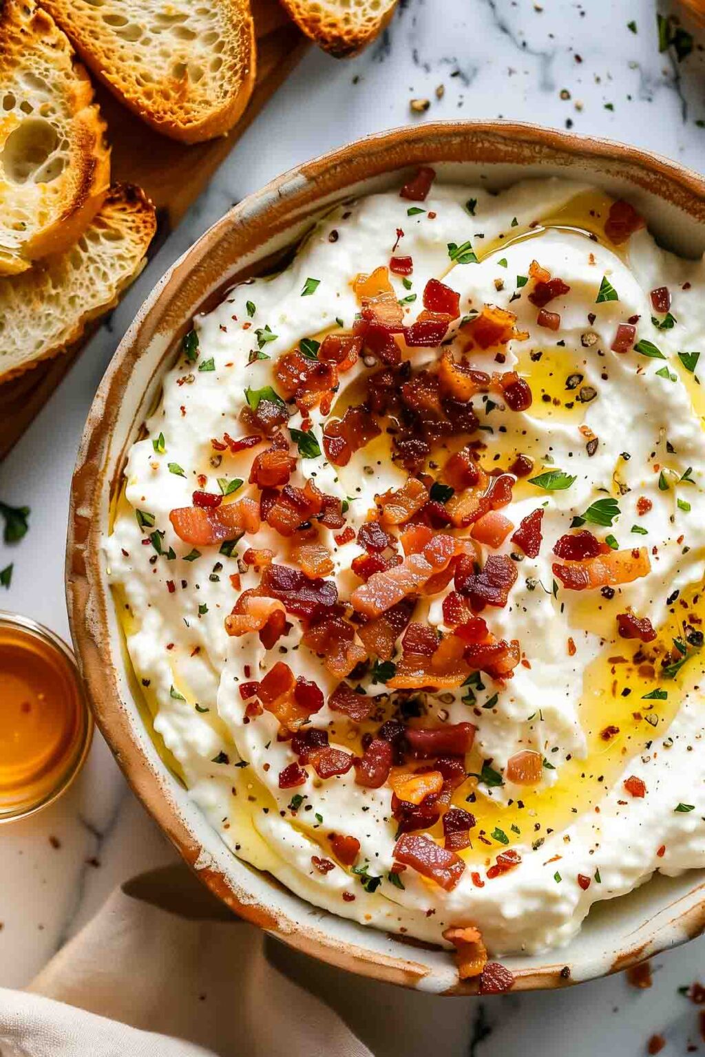 Whipped Ricotta with Honey and Herbs | Charcuterie Board Ideas