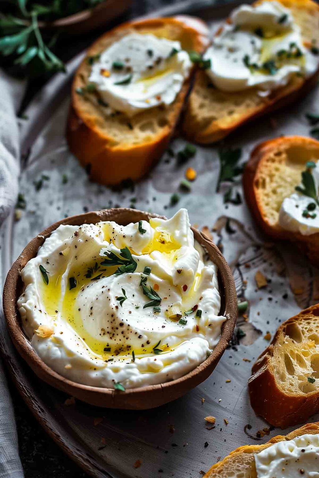 Whipped Goat Cheese with Honey | Charcuterie Board Ideas