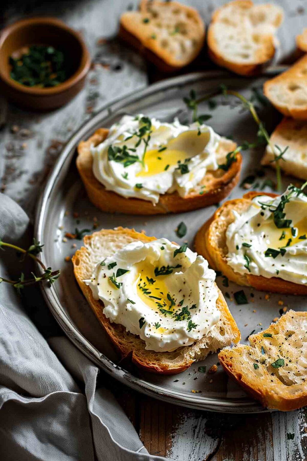 Whipped Ricotta with Honey and Herbs | Charcuterie Board Ideas