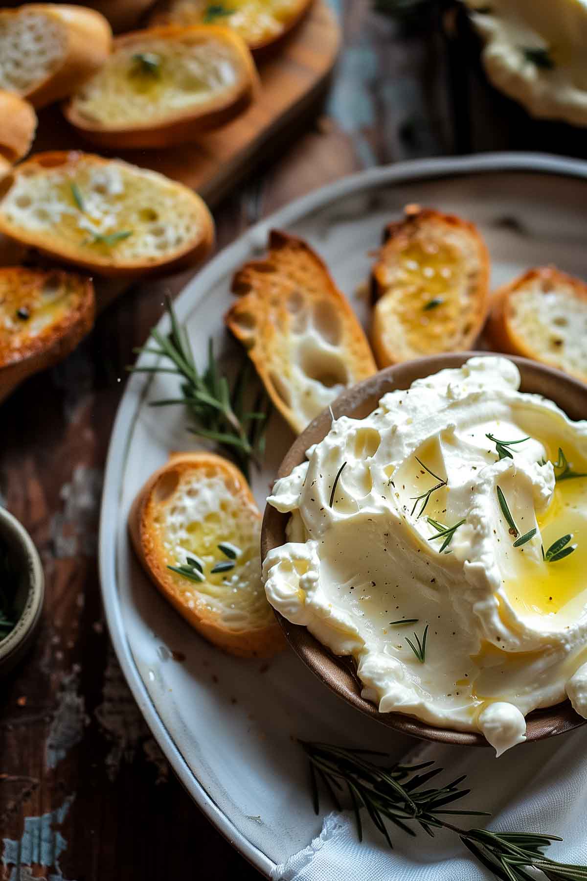 Whipped Goat Cheese with Honey | Charcuterie Board Ideas