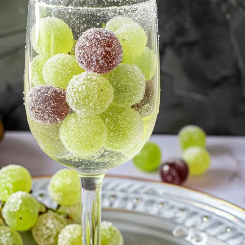Sugared Prosecco Grapes | Charcuterie Board Ideas